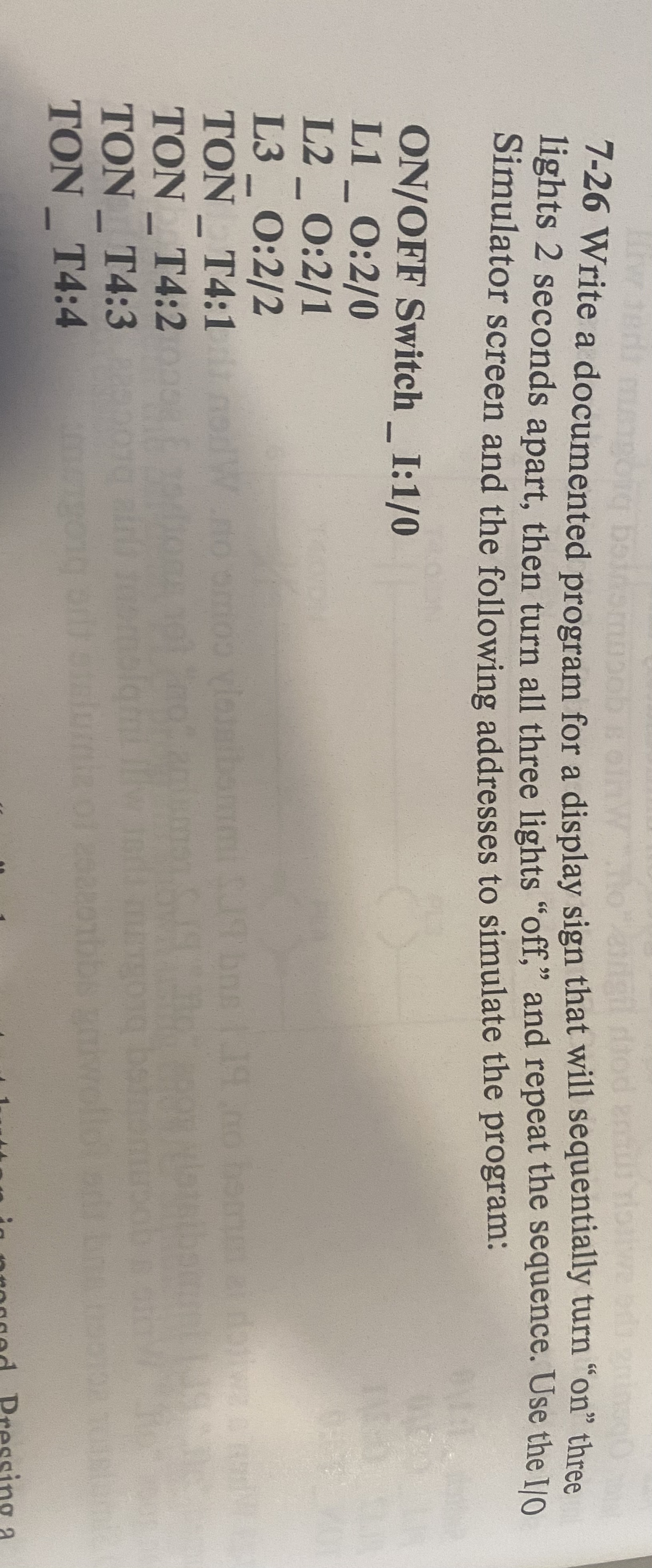 Solved 7-26 Write a documented program for a display sign | Chegg.com