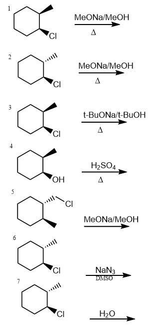 Solved 1 MeONa/MeOH ci MeONa/MeOH Δ CI 3 t-BUONa/t-BuOH CI | Chegg.com