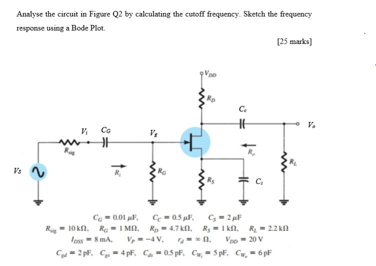 Solved Analyse the circuit in Figure Q2 by calculating the | Chegg.com