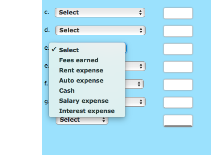 Solved Statement of Cash Flows & Select Fees earned | Chegg.com