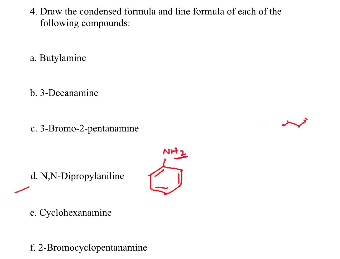 Solved 4. Draw the condensed formula and line formula of | Chegg.com
