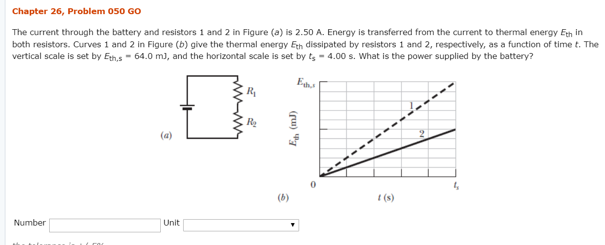 Solved Chapter 26, Problem 050 GO The current through the | Chegg.com