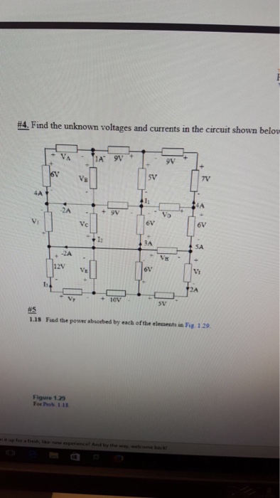 Solved Find the unknown voltages and currents in the circuit | Chegg.com
