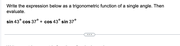 Solved Write the expression below as a trigonometric | Chegg.com Solved Write the expression below as a trigonometric | Chegg.com