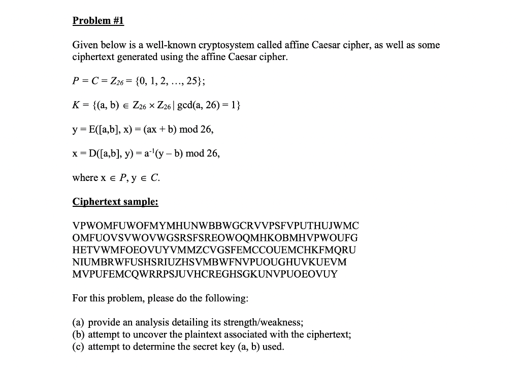 Given below is a well-known cryptosystem called | Chegg.com