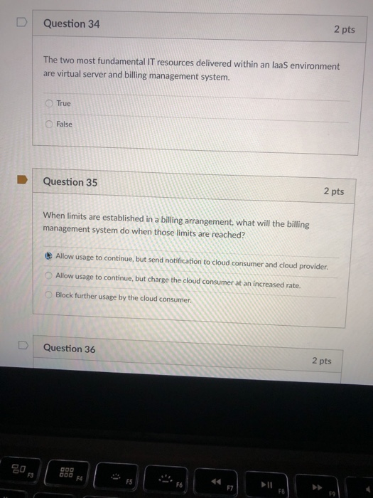 Solved D Question 34 2 pts The two most fundamental IT | Chegg.com