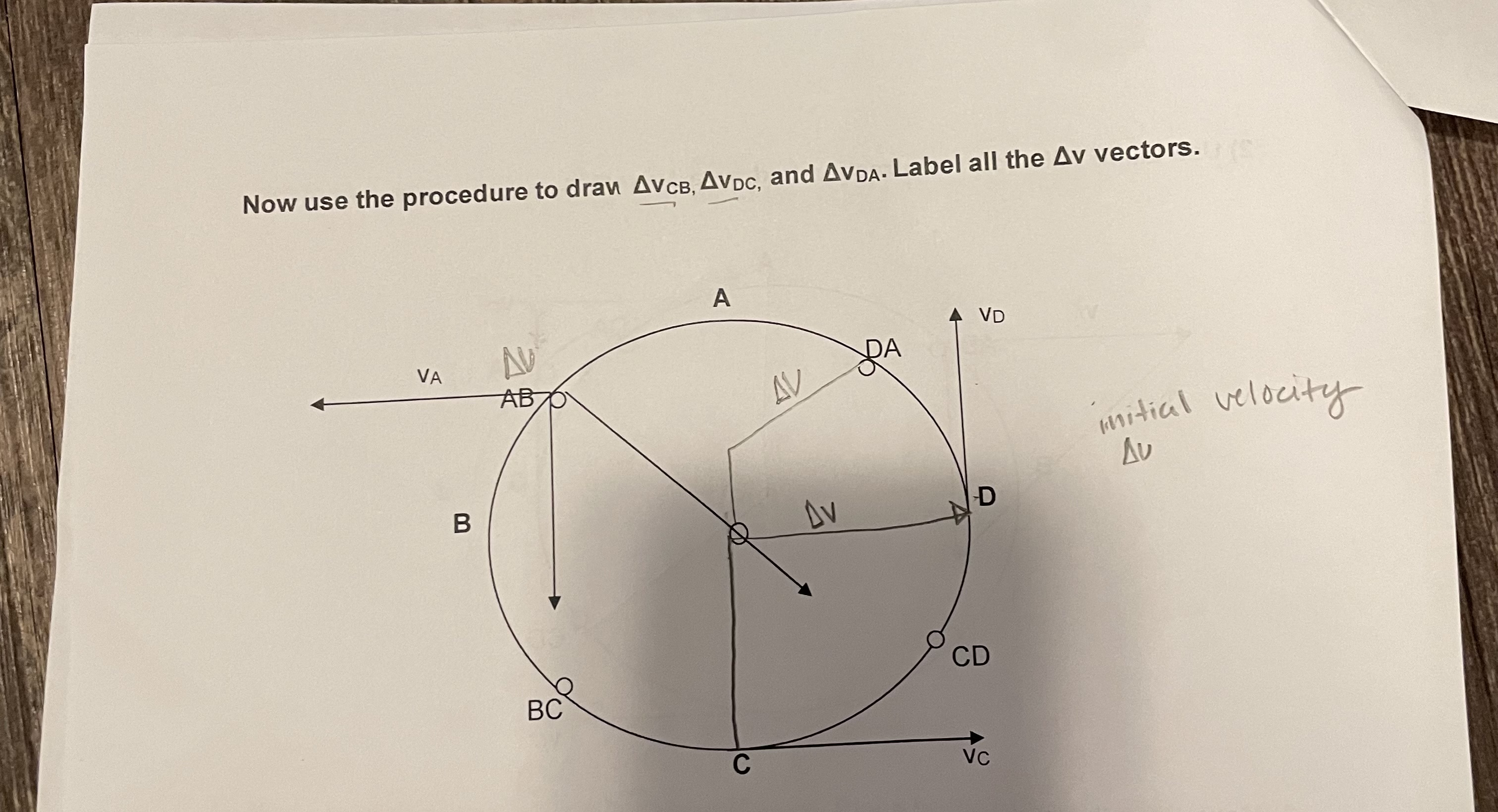 Solved Now do the same thing with these velocities:Now use | Chegg.com