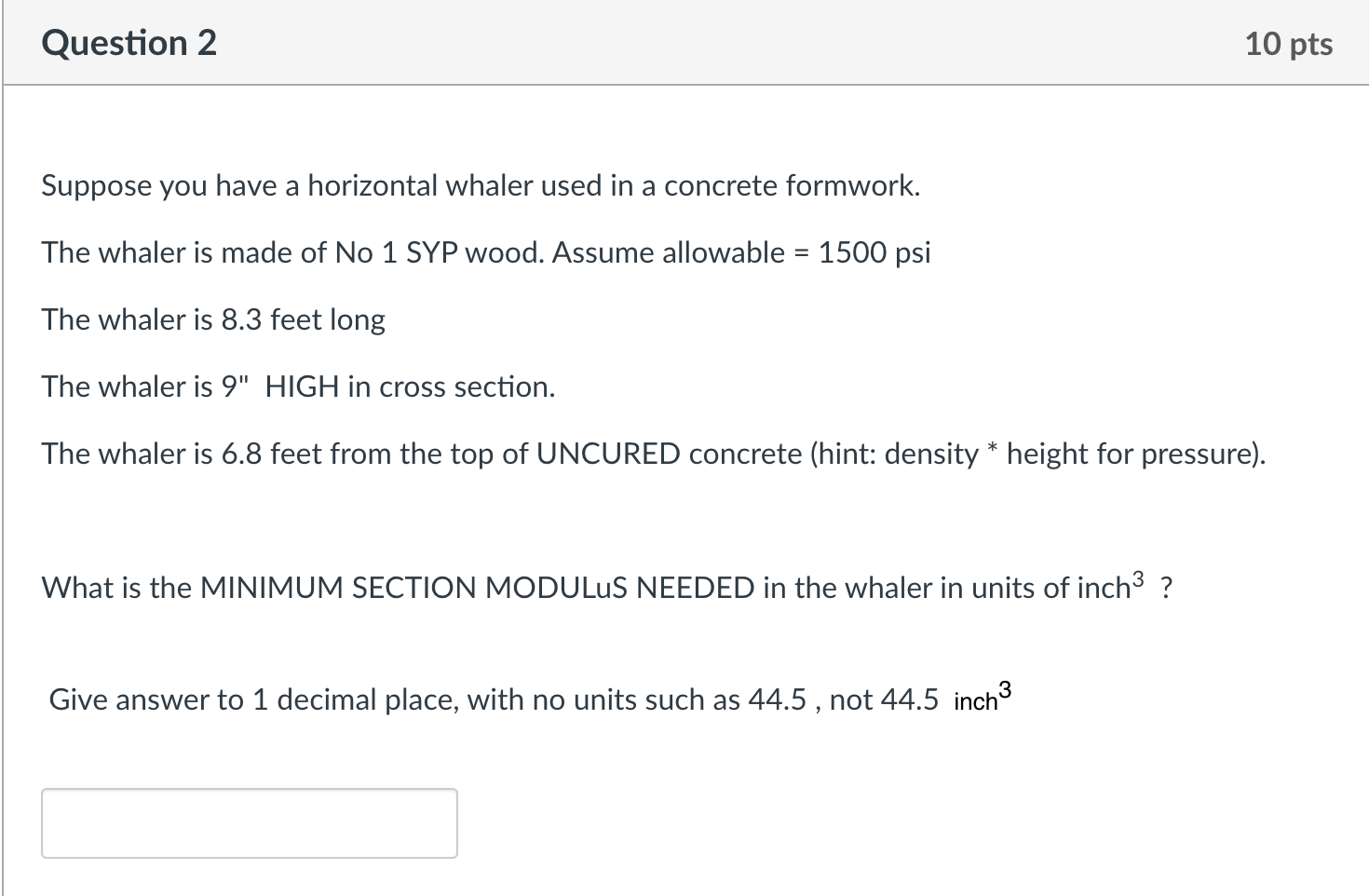 Suppose you have a horizontal whaler used in a | Chegg.com