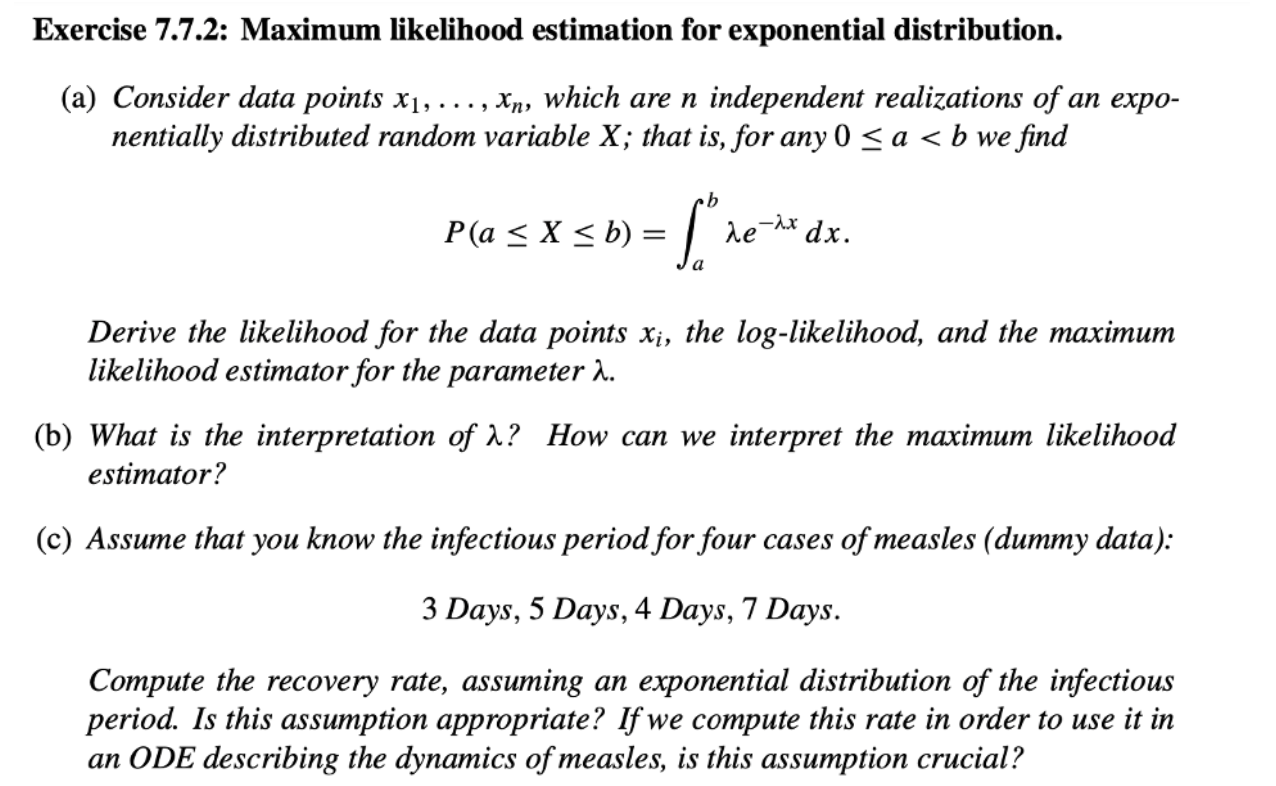 Solved maximum likelihood function L(lambda) = product of | Chegg.com
