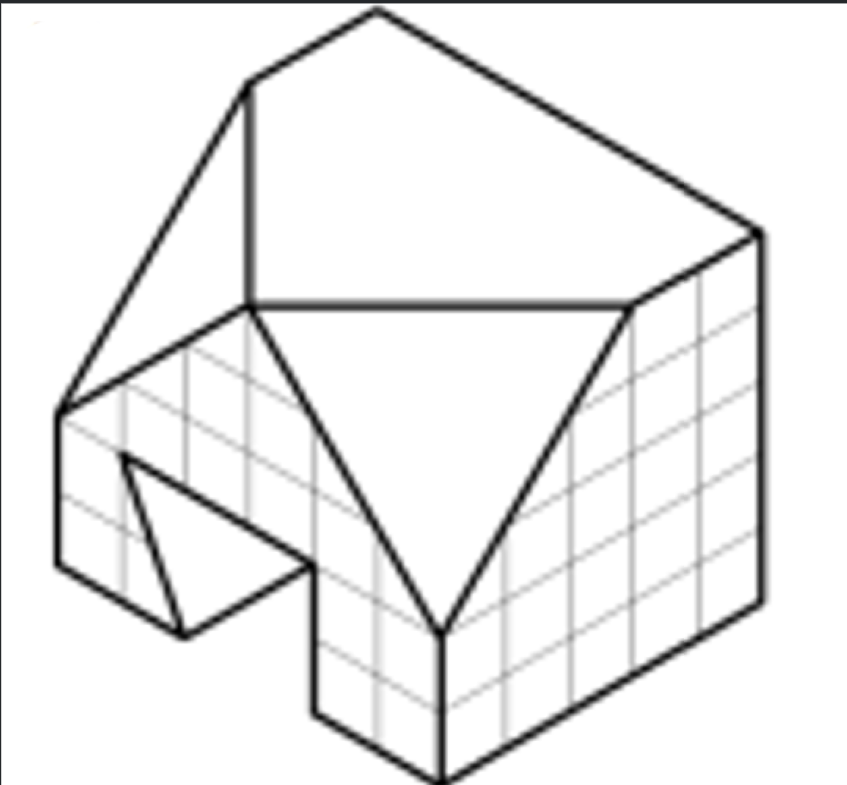 Solved Draw the front, top, right side, and left side with | Chegg.com