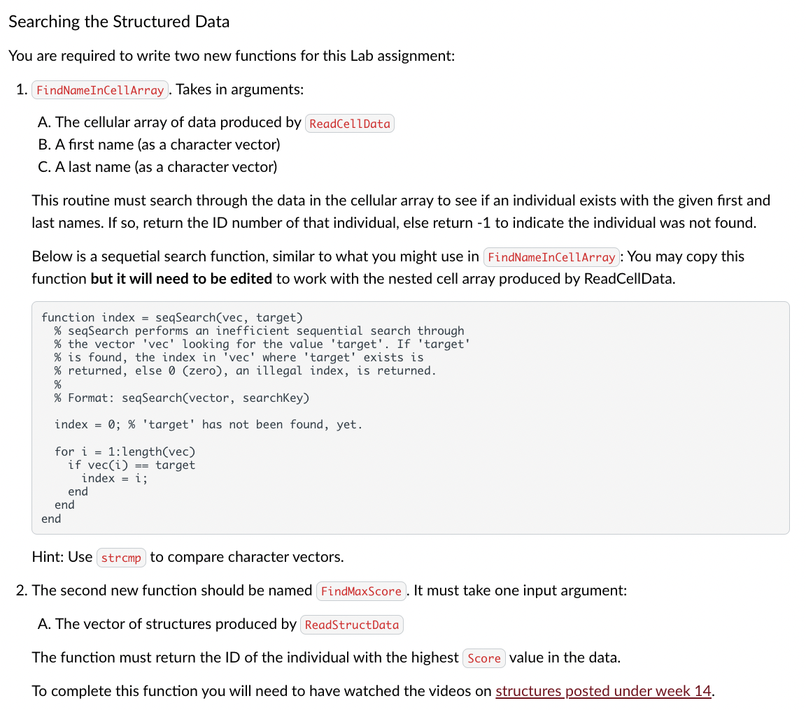 Solved The Lab A File Of Data Suppose you have a file of | Chegg.com