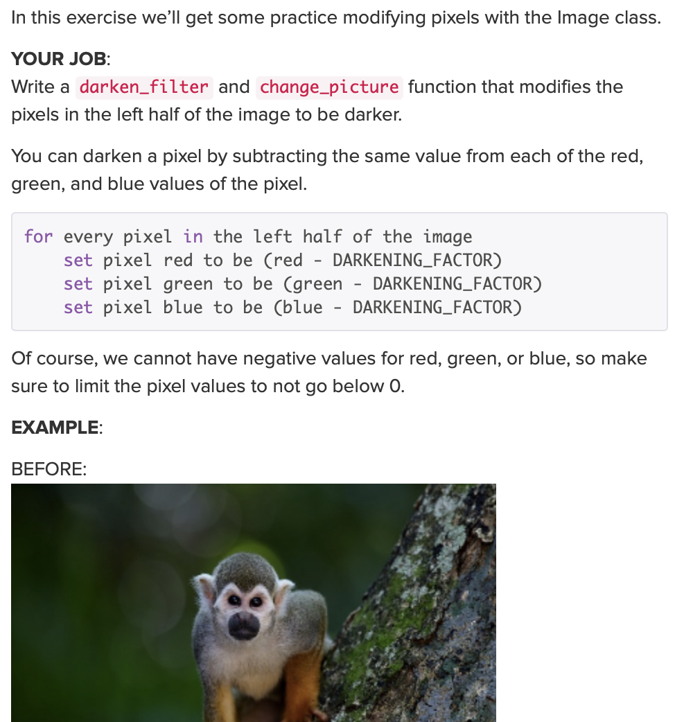 Solved In this exercise we'll get some practice modifying | Chegg.com