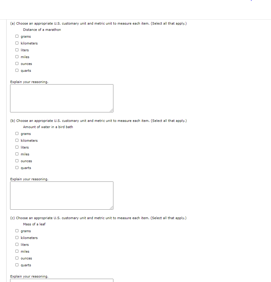 Solved (a) Choose an appropriate U.S. customary unit and | Chegg.com