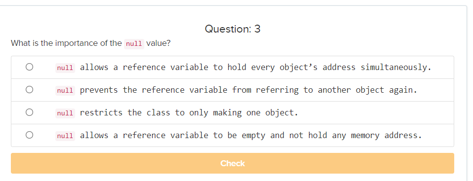 Solved Question: 3What is the importance of the null | Chegg.com
