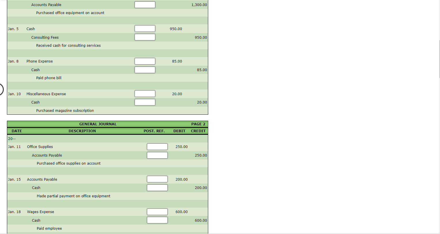 General Ledger Accounts; Trial Balance, Im looking | Chegg.com