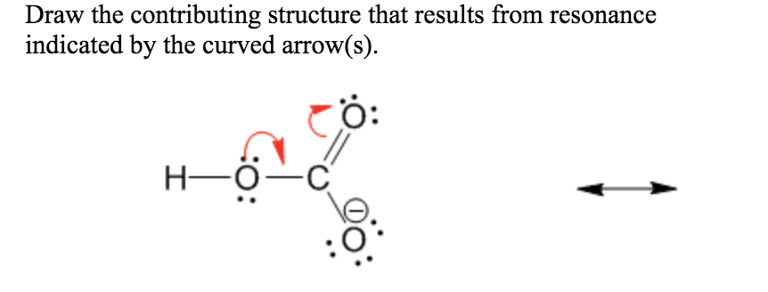 Solved Draw the contributing structure that results from | Chegg.com