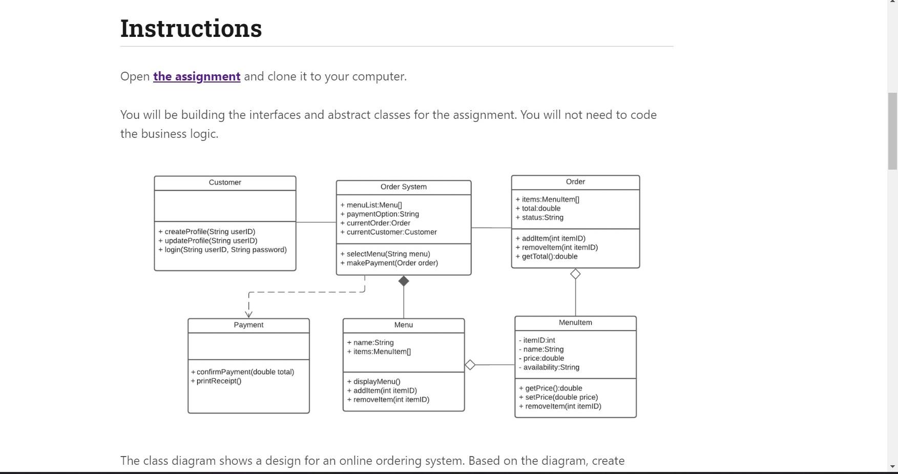 Solved Open the assignment and clone it to your computer. | Chegg.com