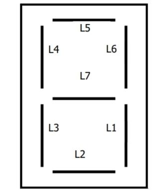 Solved Create a digital circuit for the following to display | Chegg.com