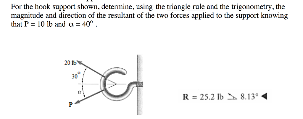 Solved For the hook support shown, determine, using the | Chegg.com
