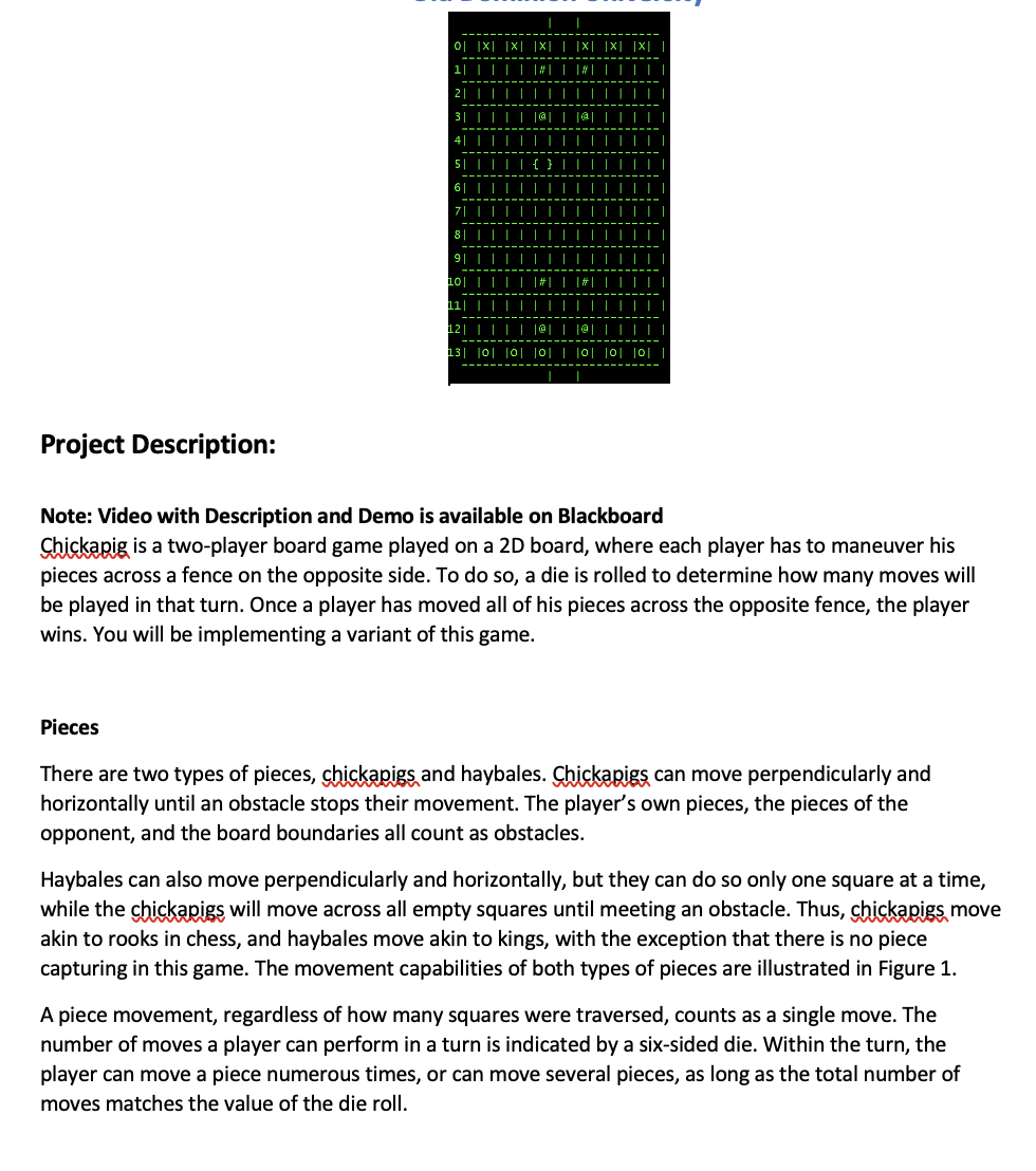 Solved Project Description: Note: Video with Description and | Chegg.com