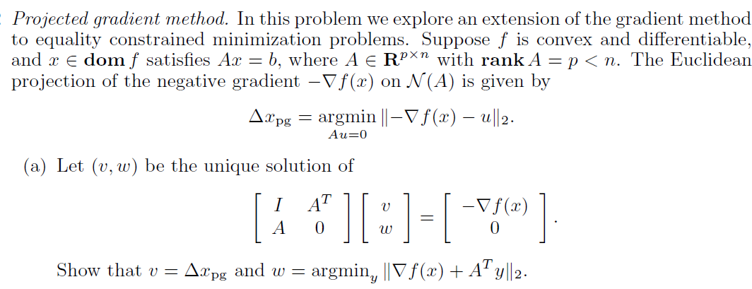 Solved = Projected gradient method. In this problem we | Chegg.com