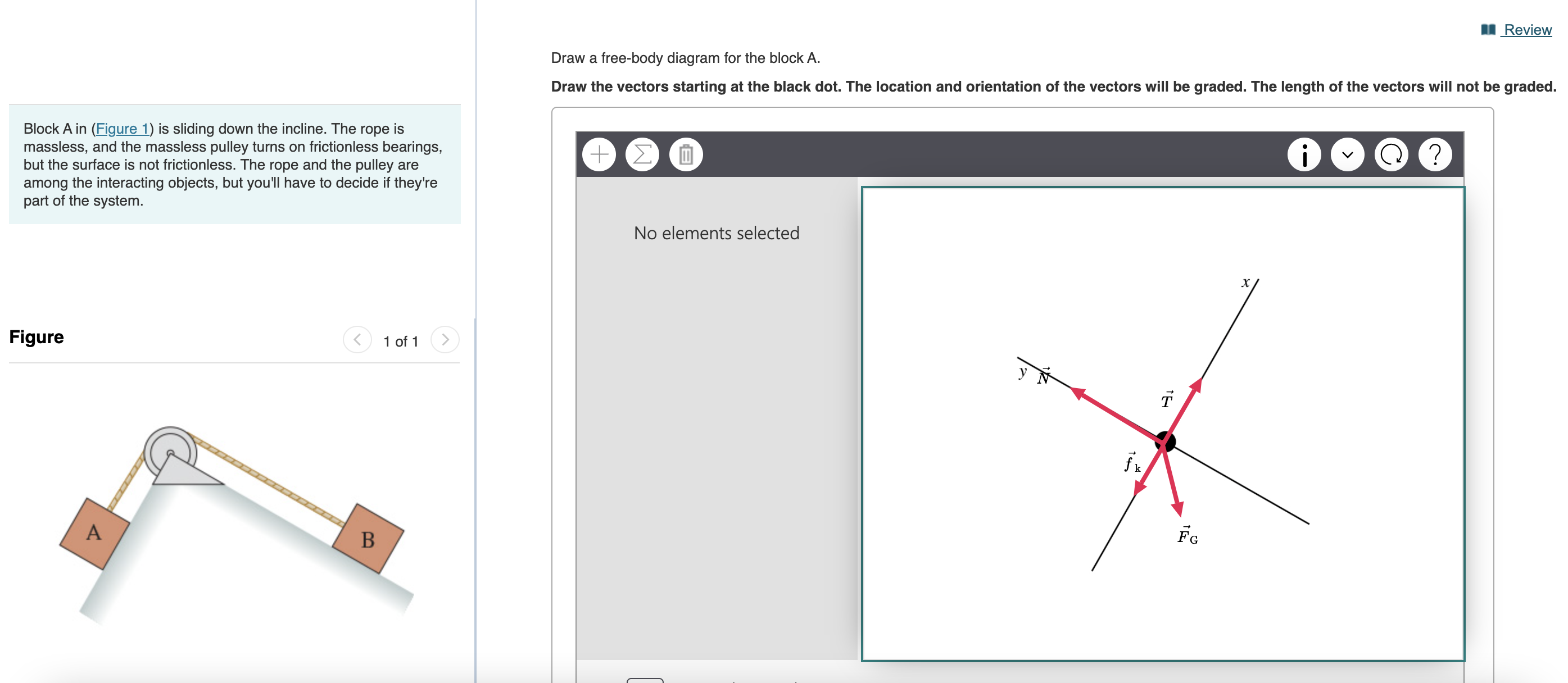 Solved Block A in (Figure 1) ﻿is sliding down the incline. | Chegg.com