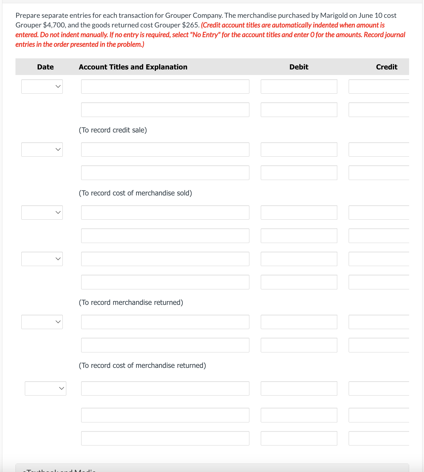 Your answer is correct. Prepare separate entries for | Chegg.com