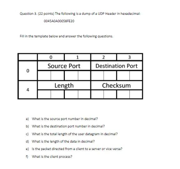 Solved HW 6 Packet Analysis of the Transport Layer (100 | Chegg.com