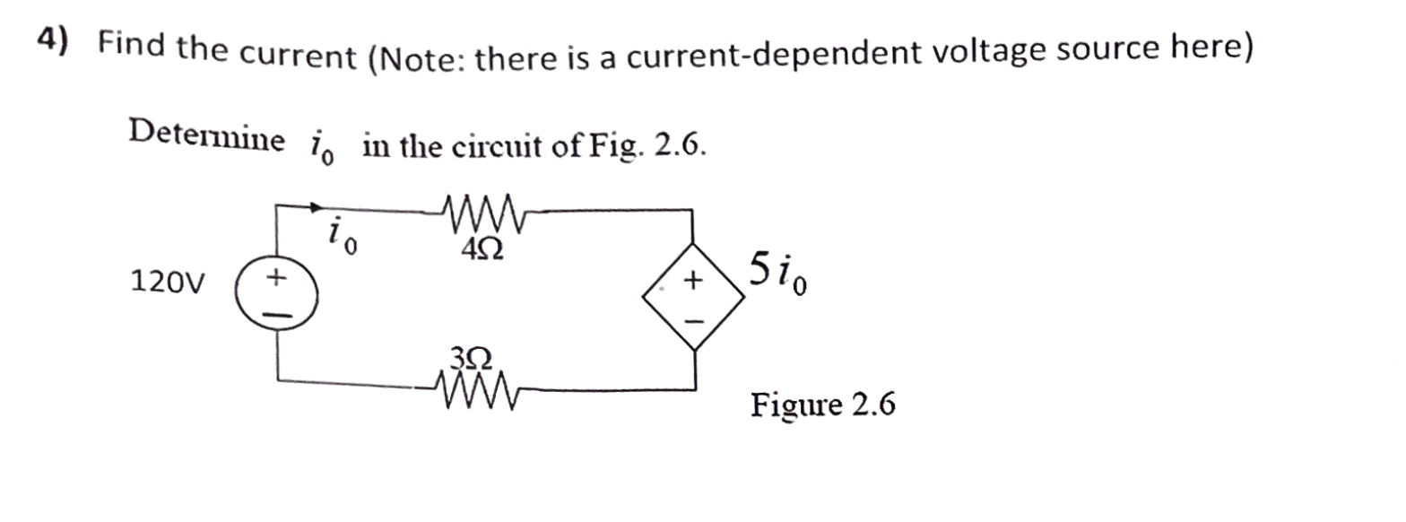 Solved Find the current (Note: there is a current-dependent | Chegg.com
