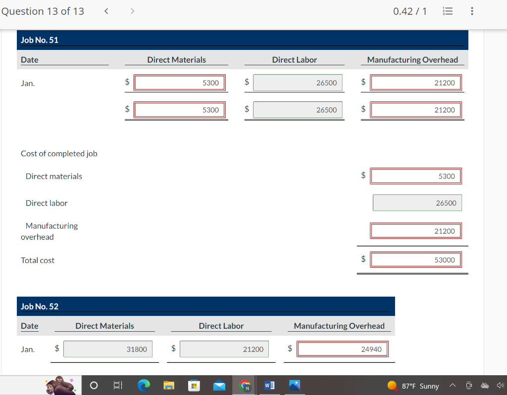 Solved Lott Company uses a job order cost system and applies | Chegg.com