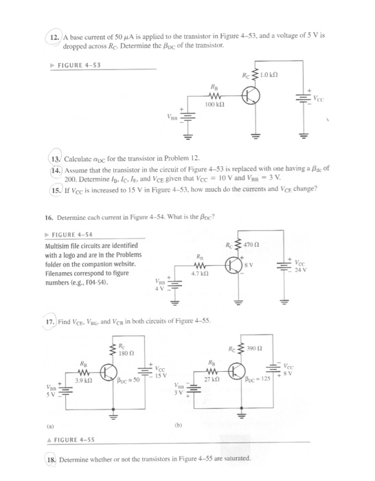 Solved A base current of 50 ?? is applied tothe transistor | Chegg.com