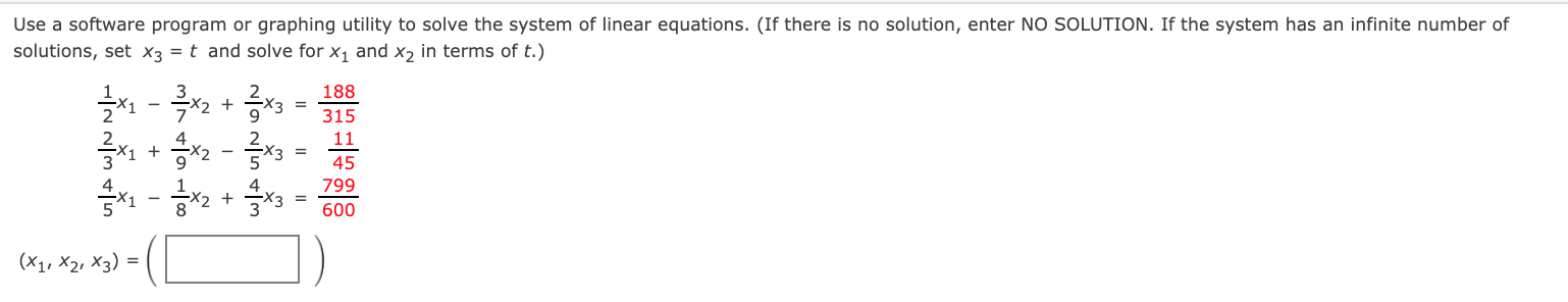 Solved Use A Software Program Or Graphing Utility To Solve 