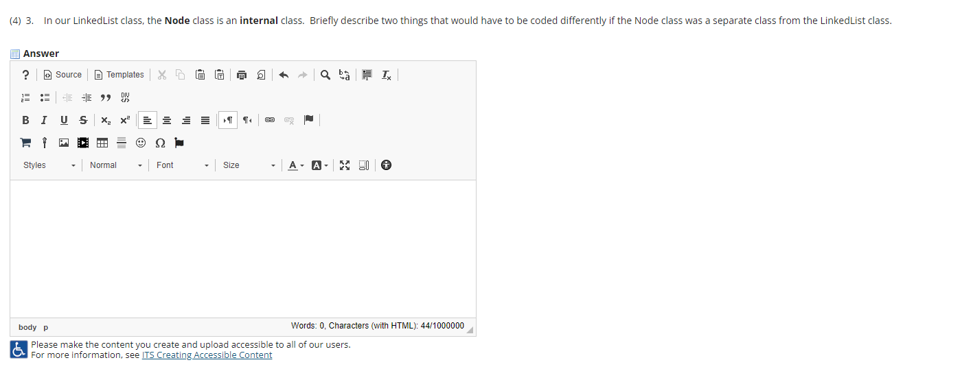 Solved Here's the LinkedList class public class | Chegg.com