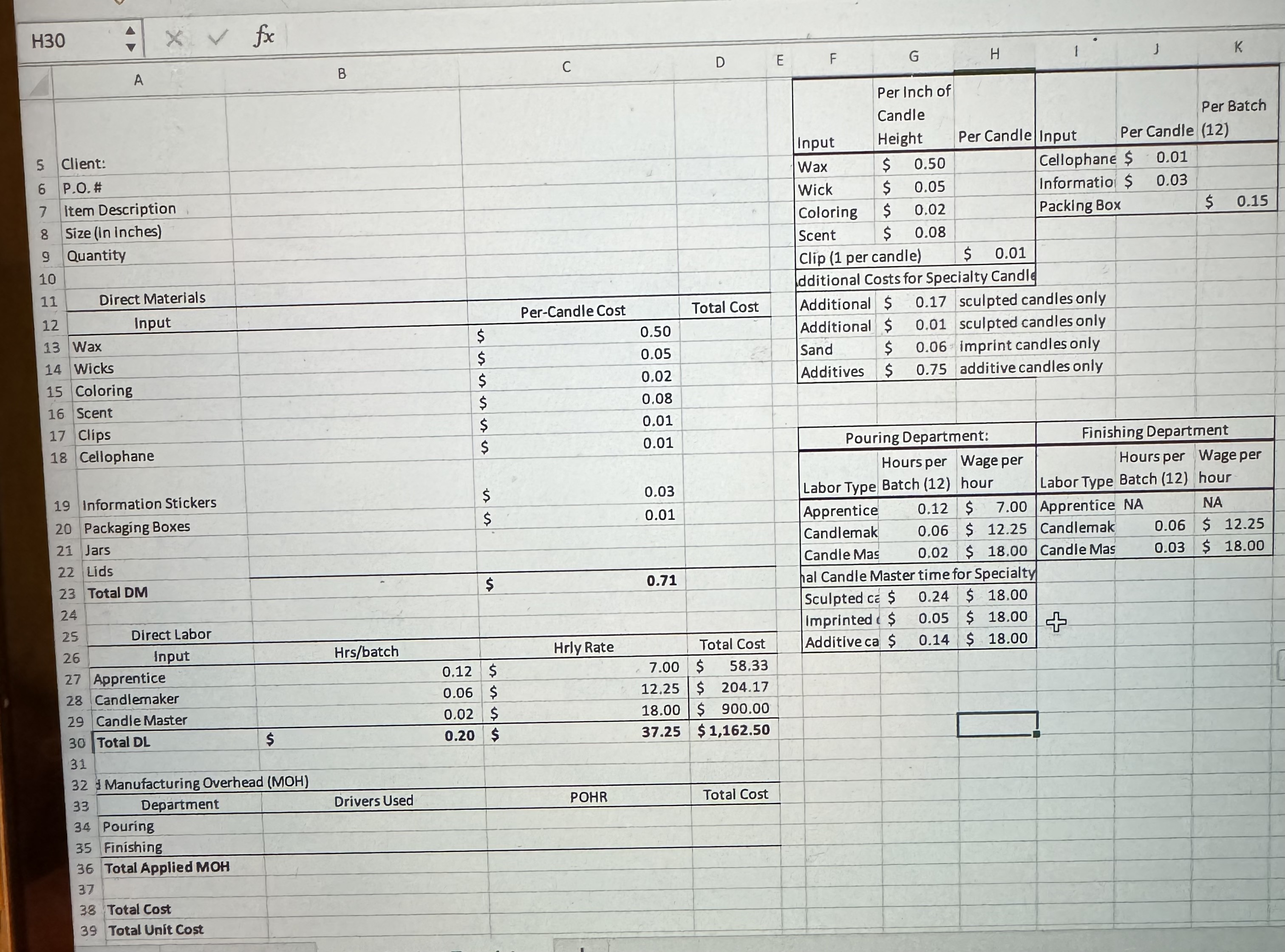 Solved Add a new worksheet and name it “Overhead”. ﻿Within | Chegg.com