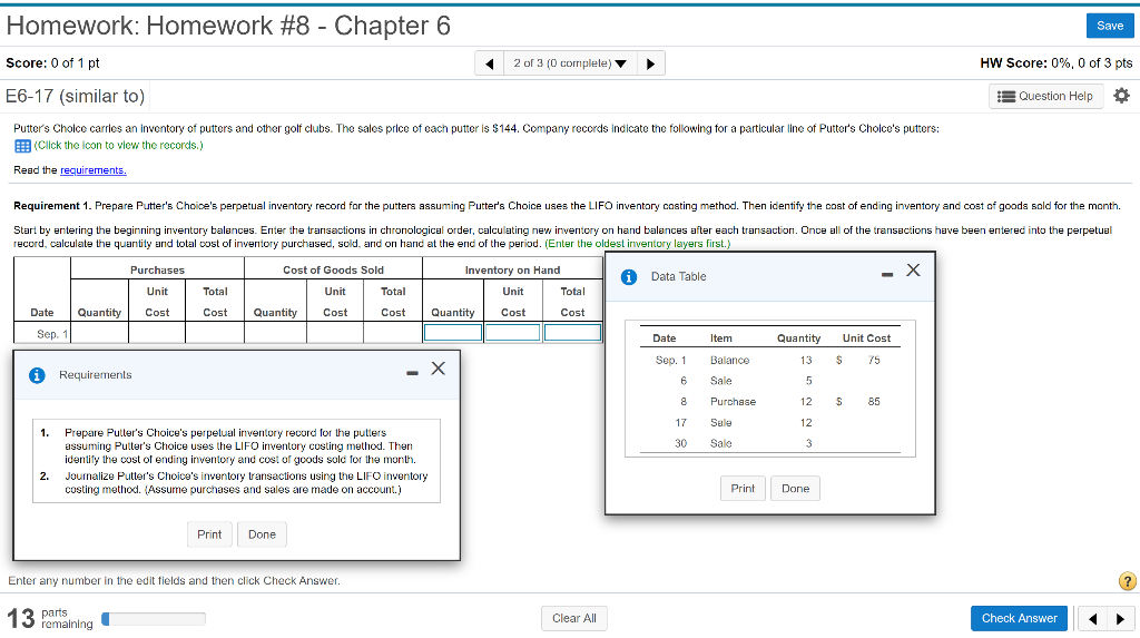 Solved Homework Homework 8 Chapter 6 Save Score 0 Of 1
