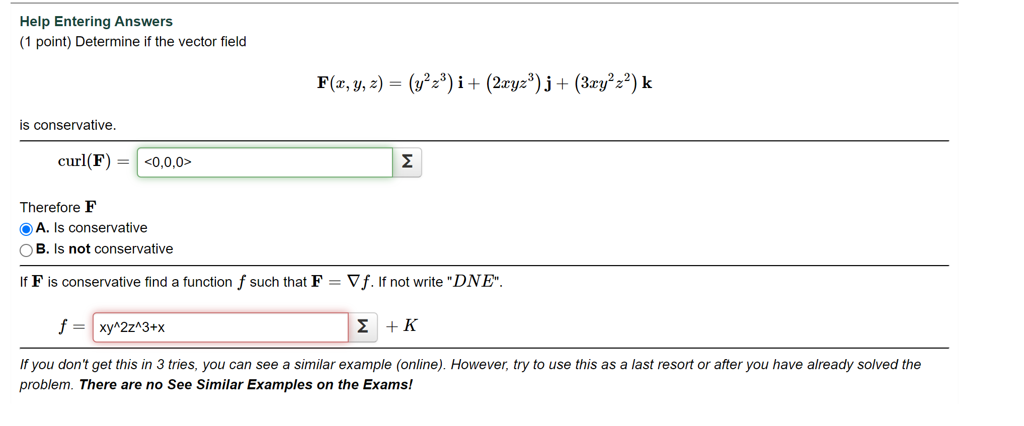 Solved Help Entering Answers 1 Point Determine If The