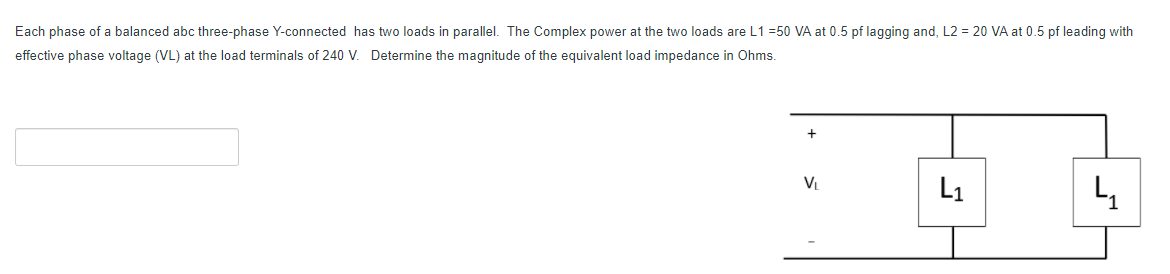 Solved Each phase of a balanced abc three-phase Y-connected | Chegg.com