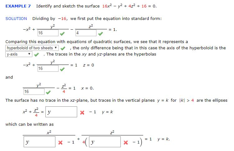 Solved 16x2-y2 + 42. 16-0. Identify and sketch the surface | Chegg.com