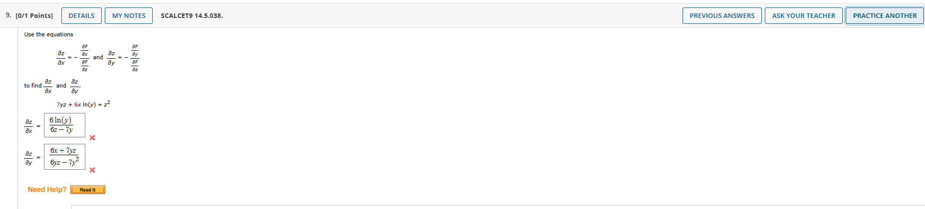 Solved [(0)/(1) ﻿Points] ﻿q, ﻿SCALCET9 14.5.038.Use the | Chegg.com