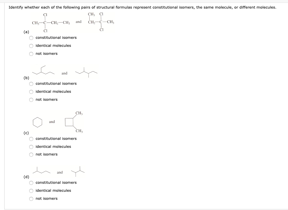 Solved 0-5 Identify whether each of the following pairs of | Chegg.com