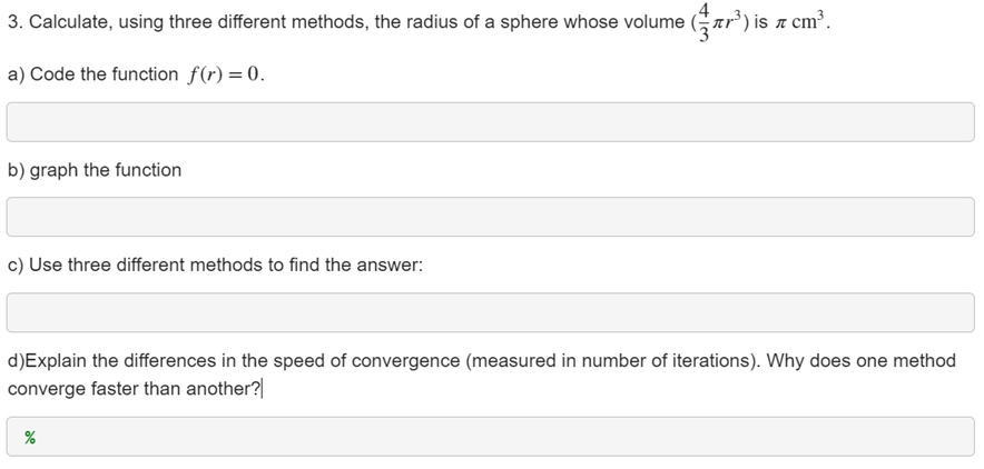 Solved 3. Calculate, using three different methods, the | Chegg.com
