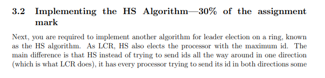 Solved 3.2 Implementing the HS Algorithm-30% of the | Chegg.com