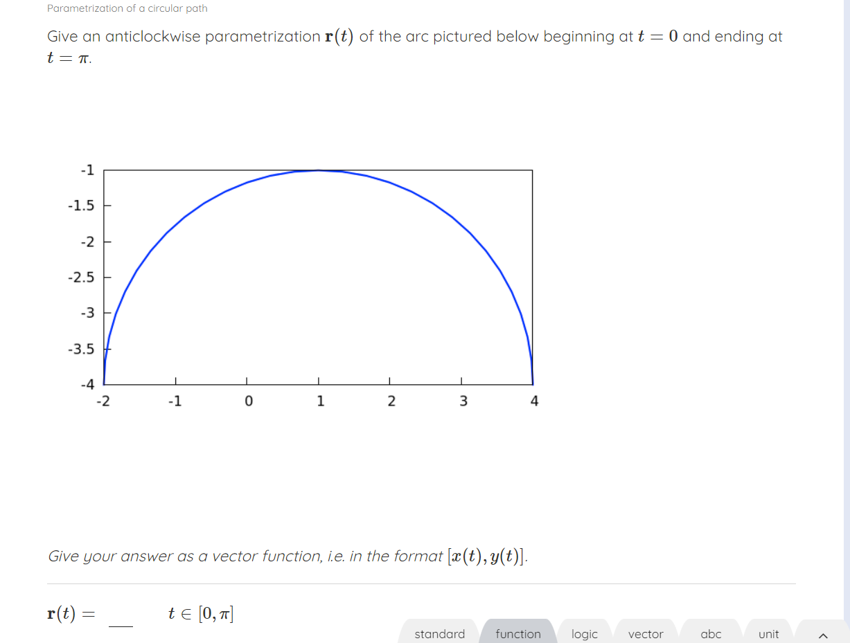 Solved Parametrization of a circular path Give an | Chegg.com