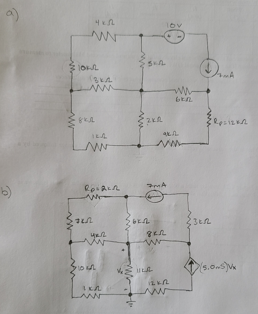 Solved Solve the following circuits using loop analysis. | Chegg.com