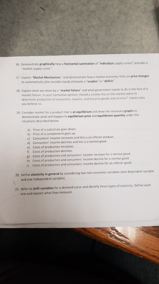 Solved 16. Demonstrate graphically how a horizontal | Chegg.com