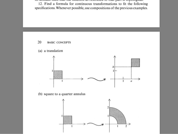 Solved 12. Find a formula for continuous transformations to | Chegg.com