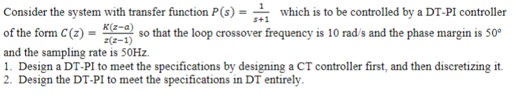 Solved Consider the system with transfer function P(s)=s+11 | Chegg.com