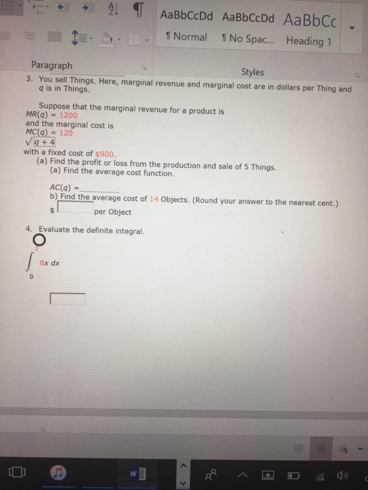 Solved e AaBbCcDd AaBbCcDd AaBbCc No Spac... Heading 1 1 | Chegg.com
