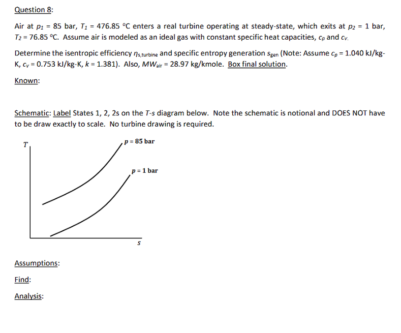 Solved Thermodynamics. Please provide step by step process | Chegg.com