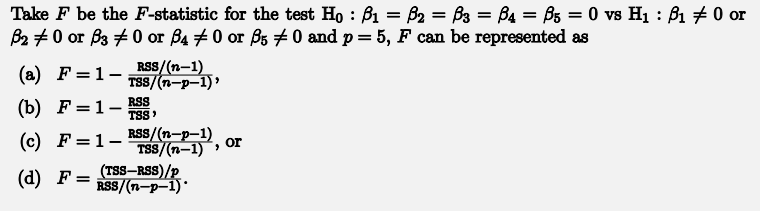 Solved Let RSS = Σ( –%)? and TSS = Σ-1( – 9). - 9 2 = Take | Chegg.com